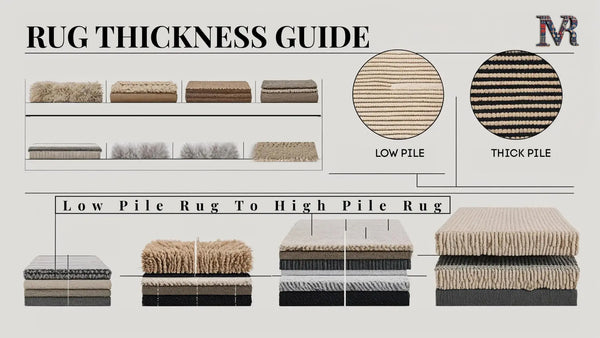 Rug Thickness Guide: Understanding Pile Height for Smart Rug Selection ...